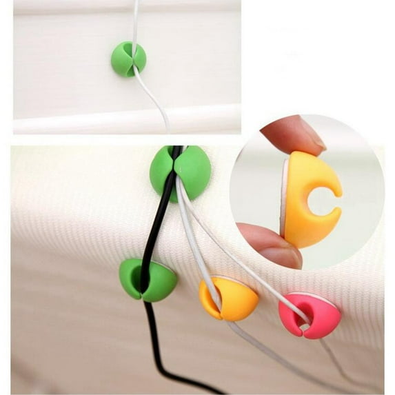 6 Pcs Cable Wire Wrapper Fixation Manager Office Desk Organization ...