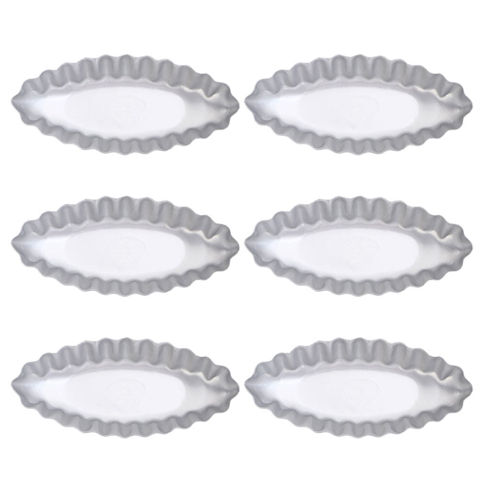 6 Pcs Cake Baking Molds Practical Cake Molds Aluminium Alloy Egg Tart ...
