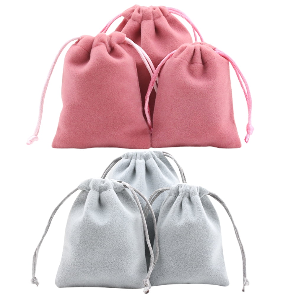 6 Pcs Calendar Jewelry Storage Pouches Little Gift Bags Velvet Small ...