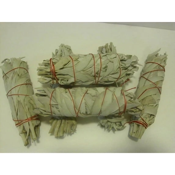 6 Pcs California White Sage Bundle Smudge Incense 5" - 6" - Walmart.com