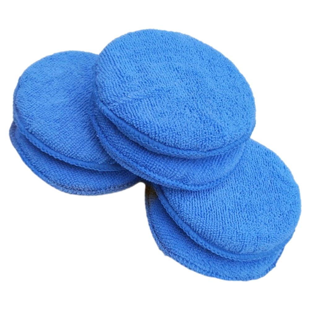 6 Pcs Car Wash Sponge Sponges Polishing Pads Wax for Microfiber ...