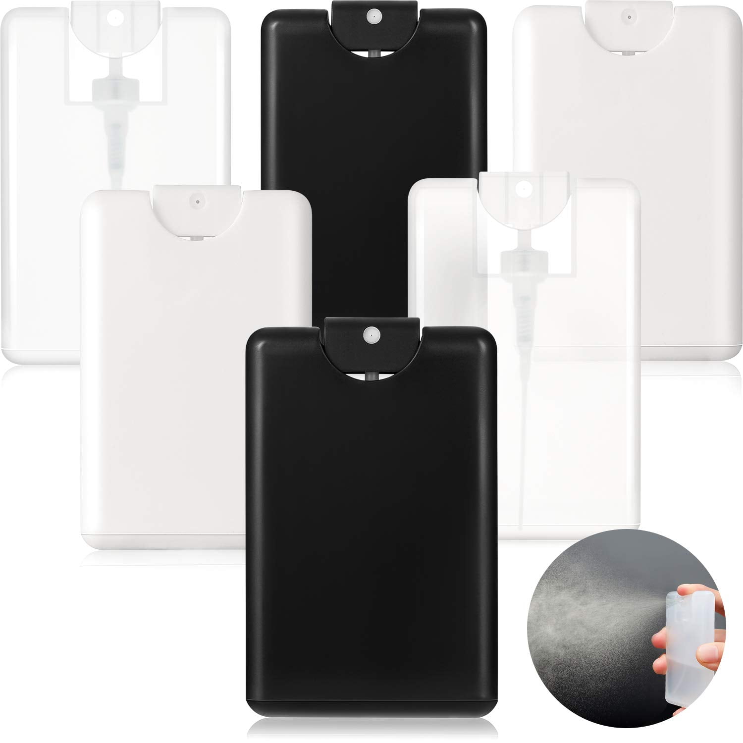6 Pcs Card Spray Bottle Mini 20 Ml/ 0.67 oz Refillable Hand Sanitizer ...