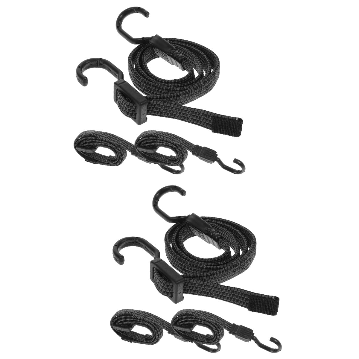 6 Pcs Cargo Strap Adjustable Bungee Cords with Hooks Fixed Rope Car Tow ...