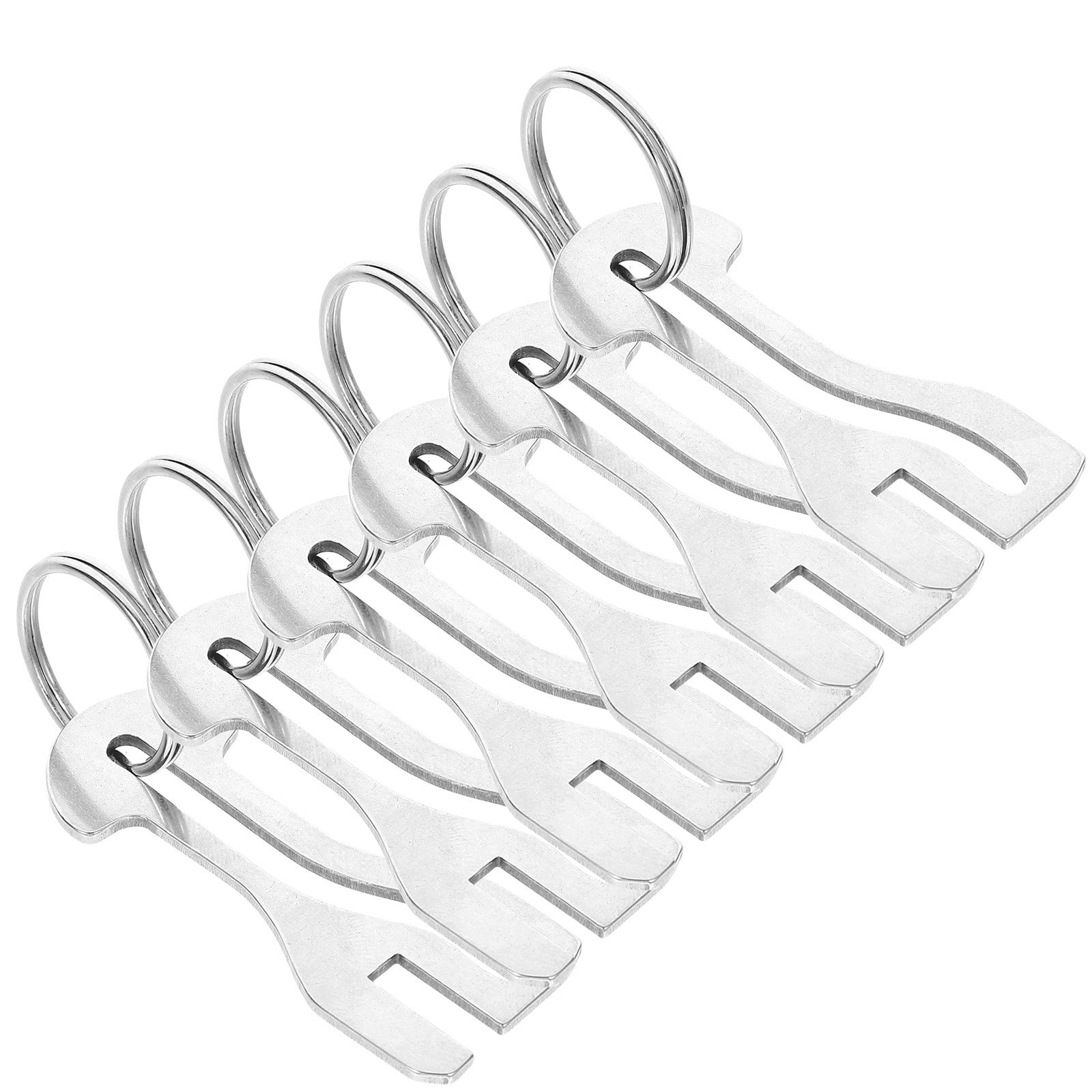 6 Pcs Cart Token Swivel Clasp Trolley Keychain Portable Rings Shopping ...