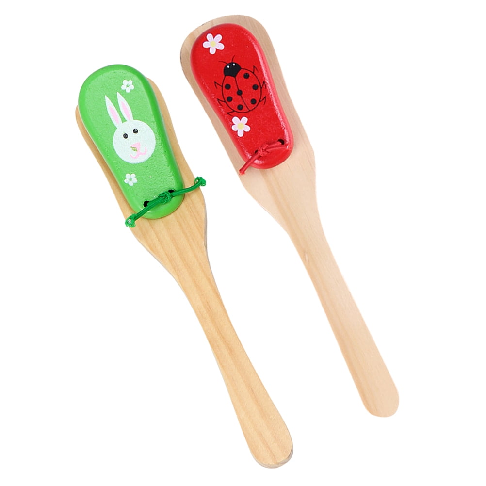 6 Pcs Castanets Wooden Playset Childrens Toys Kids Toy Instruments ...