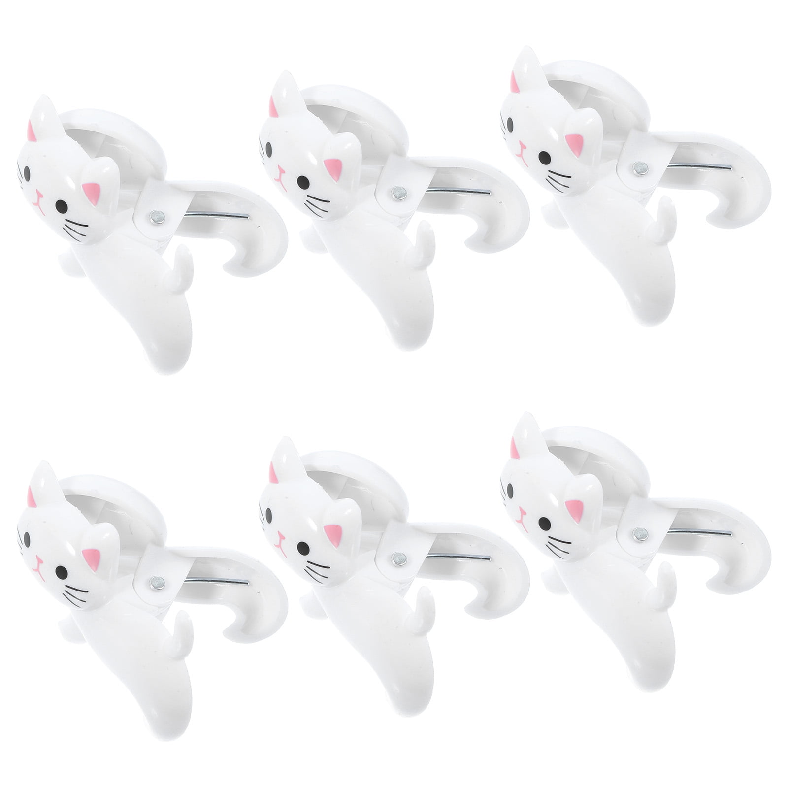 6 Pcs Plastic Sealer for Snacks Photo Ticket Towel Clips Food Storage ...