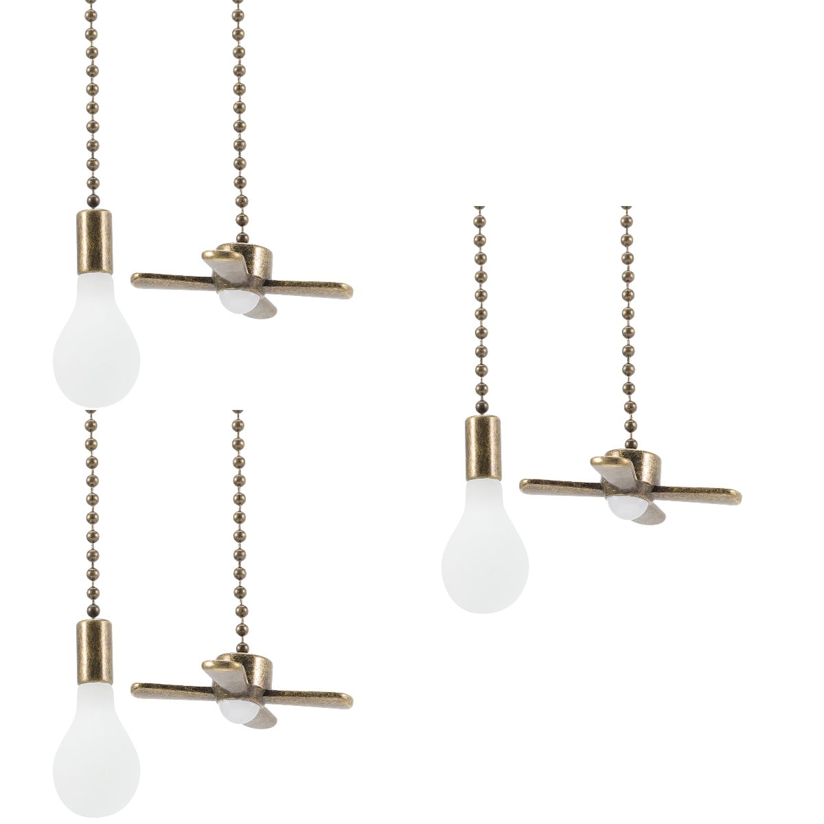 RENACLIPY Metal Ceiling Fan Pull Chain Extender Light Brown for Home ...