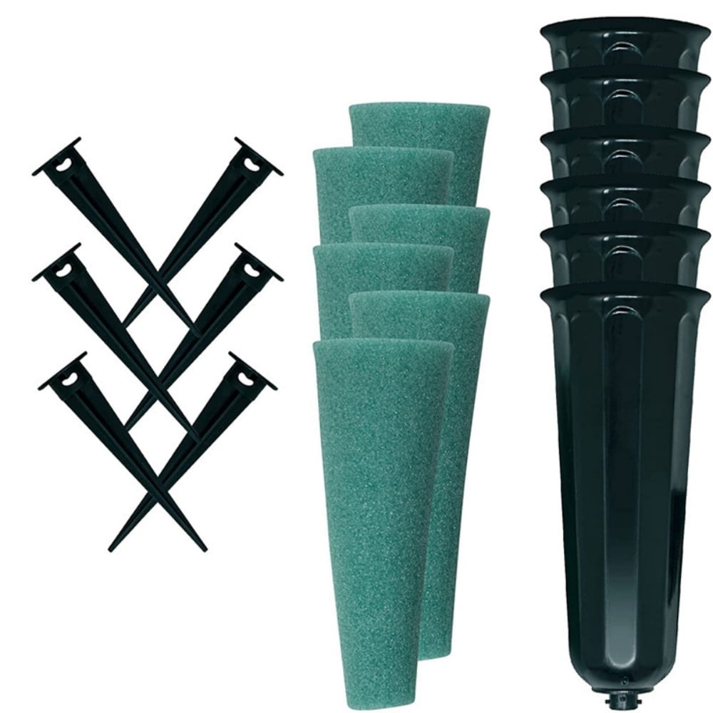 MODANU Cemetery Vases with Spikes Foam Ground Flower Holders for ...