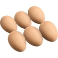 6 Pcs Ceramic Chicken Nesting Eggs Easter Fake Chicken Eggs for Nesting ...