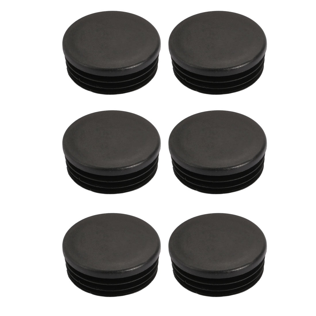 6 Pcs Chair Table Leg Plastic Cap Round Tube Insert Fit 48mm Pipe Outer ...