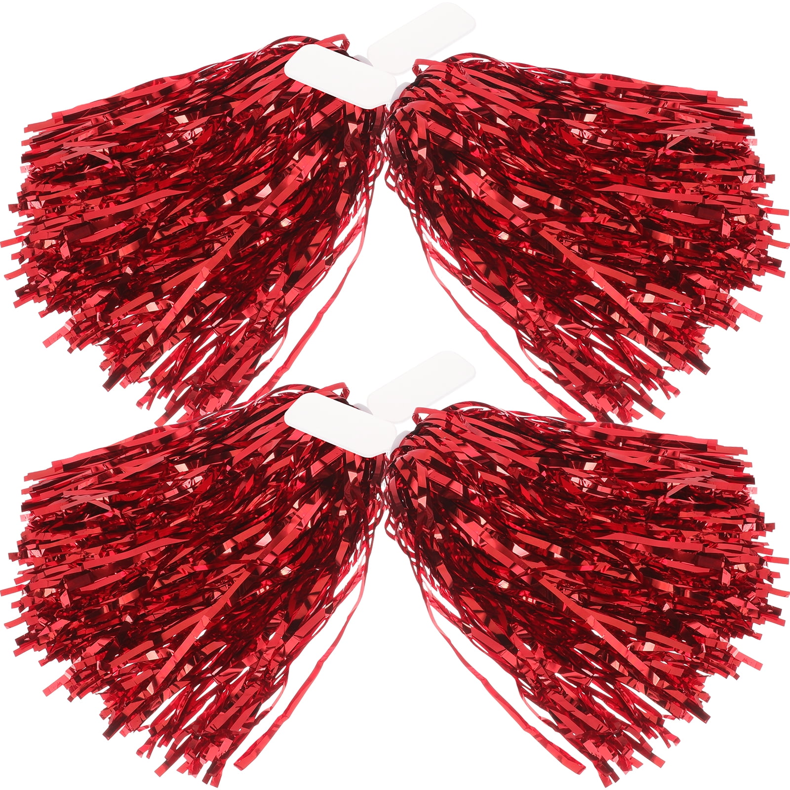 6 Pcs Cheer Pom Poms Cheerleaders Hand Flower Handheld Flash Red Pe or ...