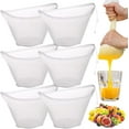 6 Pcs Cheese Cloth Bags for Straining, Reusable Nylon Bowl-shaped Nut ...
