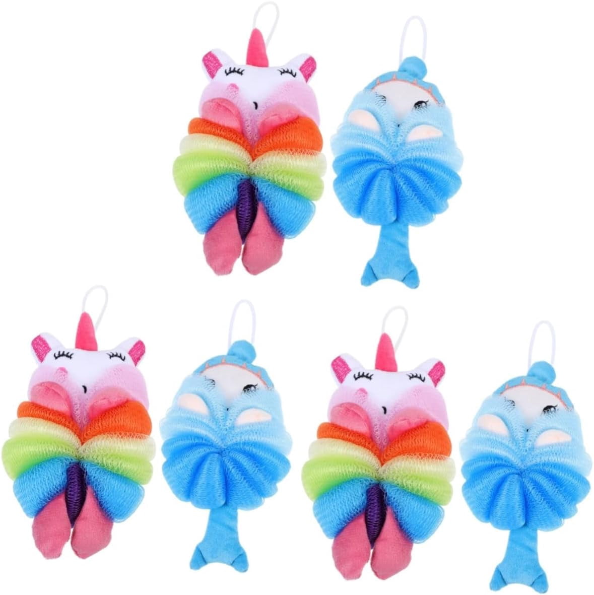 6 Pcs Children's Bath Ball Bath Sponges for Shower Baby Shower Sponges ...