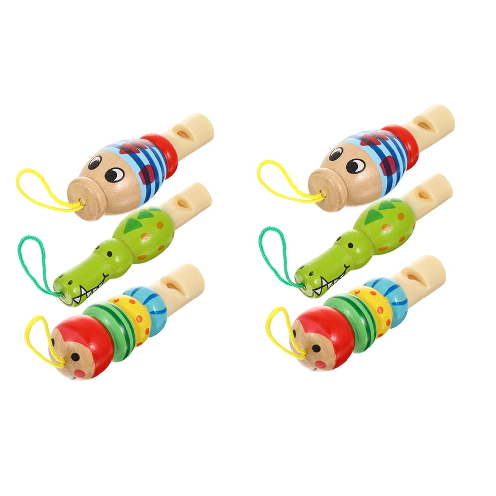 6 Pcs Childrens Toys Toy for Kids Children Toys KIDS Cartoon Whistle ...