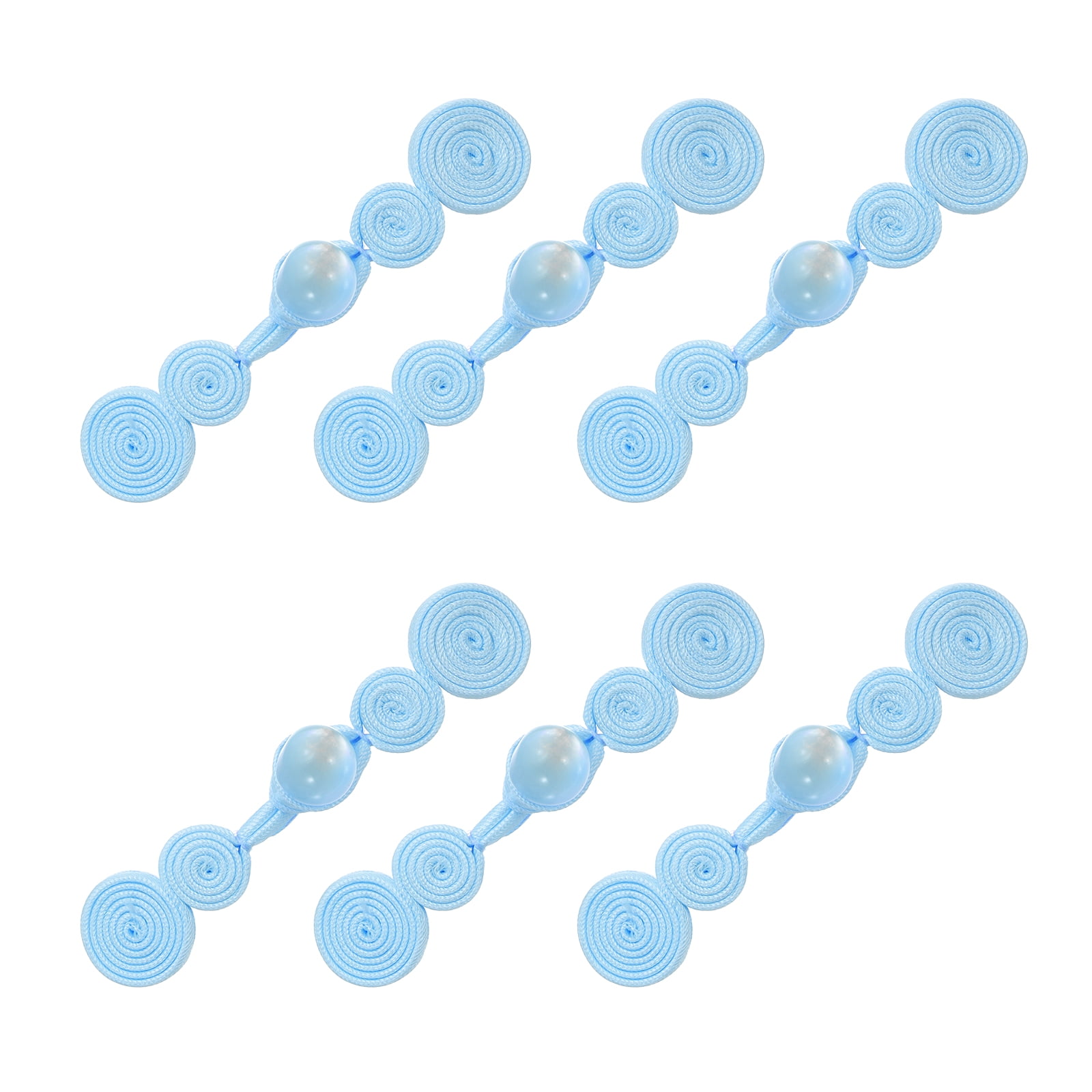 6 Pcs Chinese Knots Frog Buttons Closure Handmade Gourd Shape Sewing ...