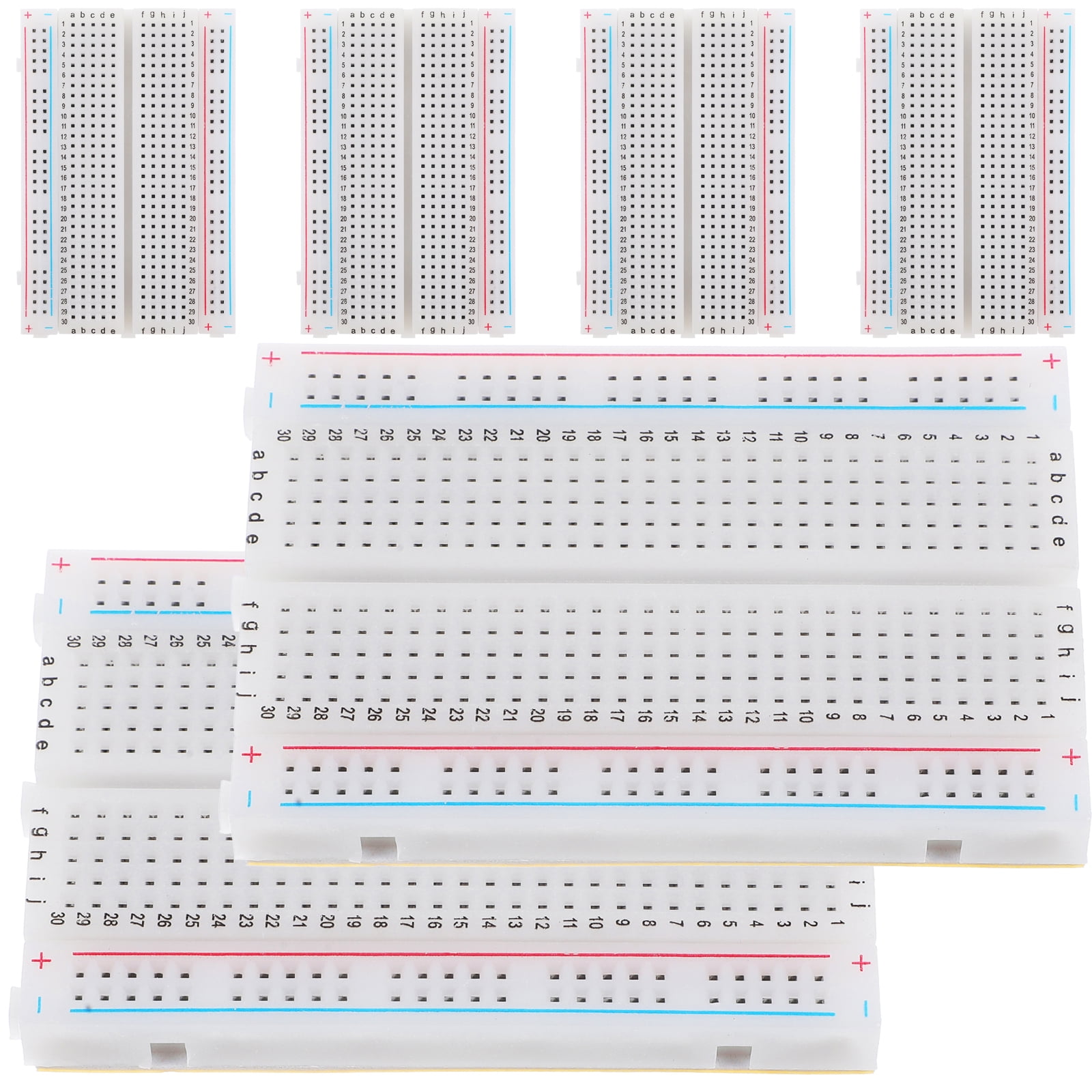 6 Pcs Circuit Board 400 Point Solderless Breadboard Experiment Boards ...