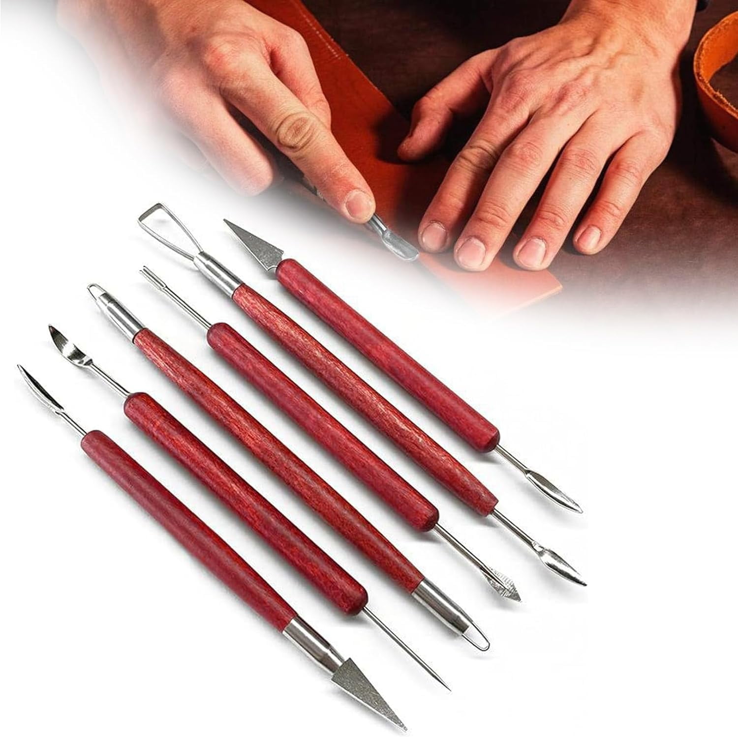 6 Pcs Clay Sculpting Modelling Tools,Pottery Air Dry Clay Tool ...