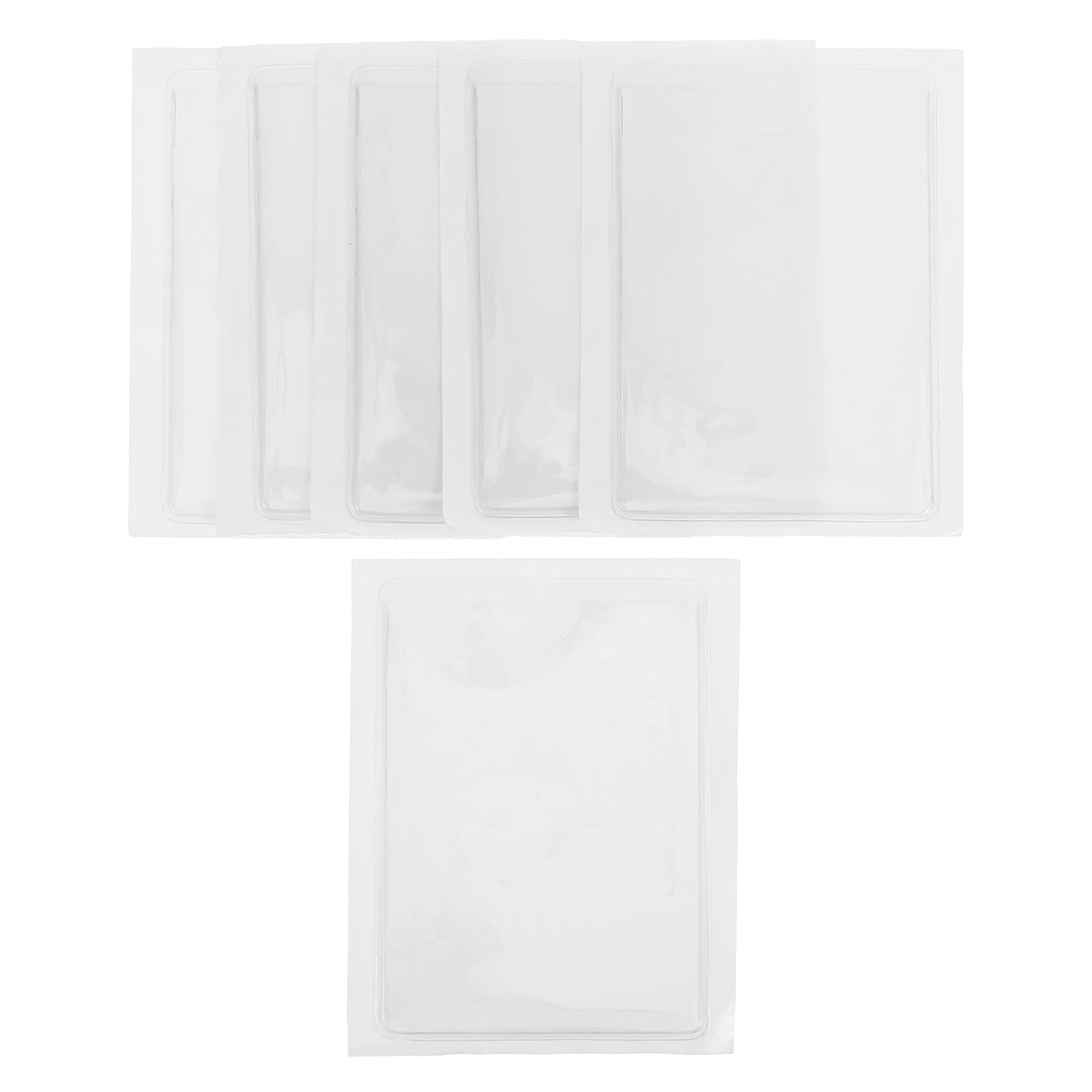 KALLORY Transparent Adhesive Card Holders, Plastic, Easy to Use ...