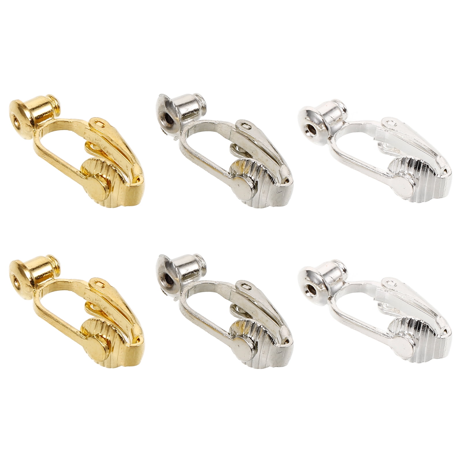6 Pcs Clip on Earring Backs Earbuds Convert Pierced Earrings to ...