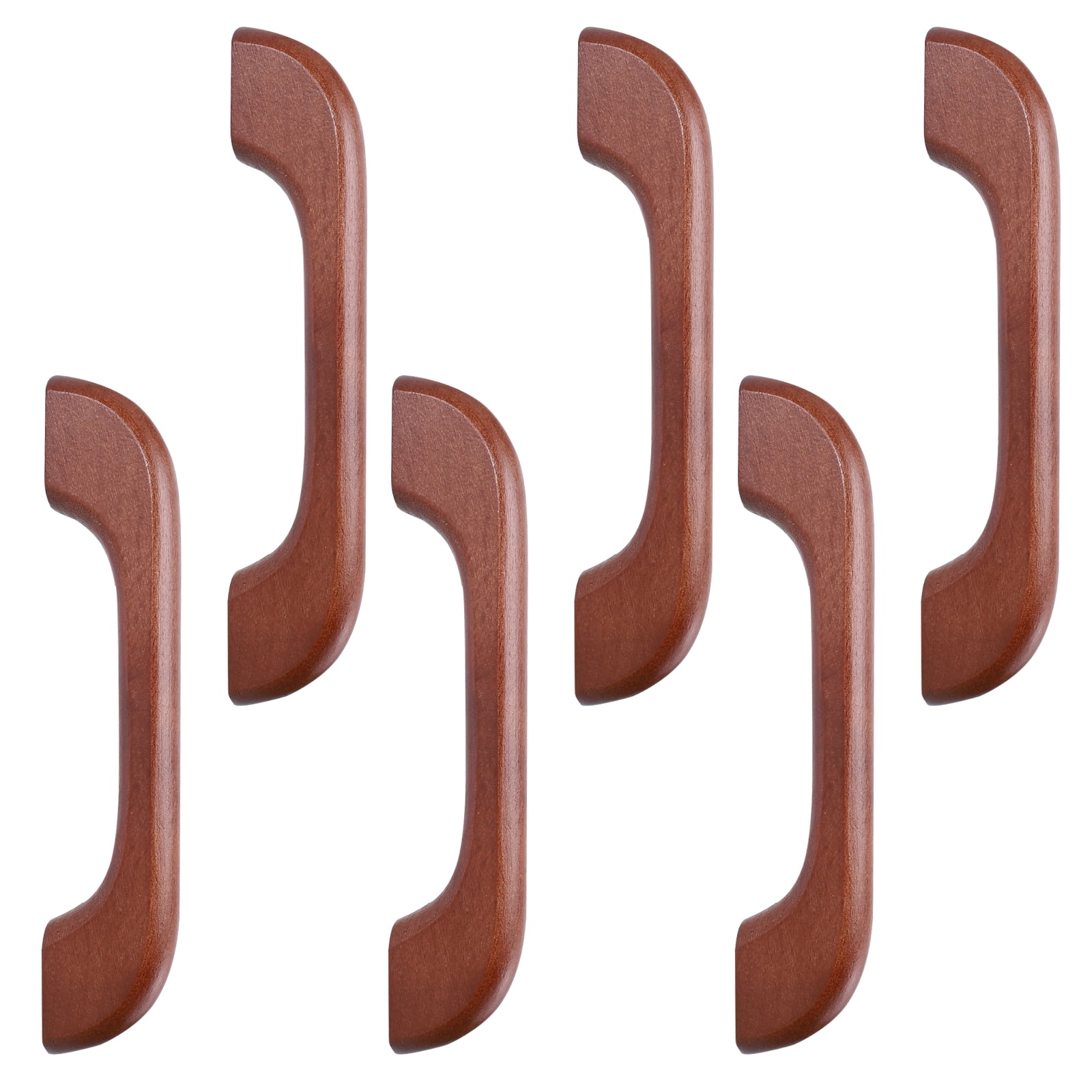 6 Pcs Closet Dresser Solid Wood Handle Dresser Handles Pull Handles ...