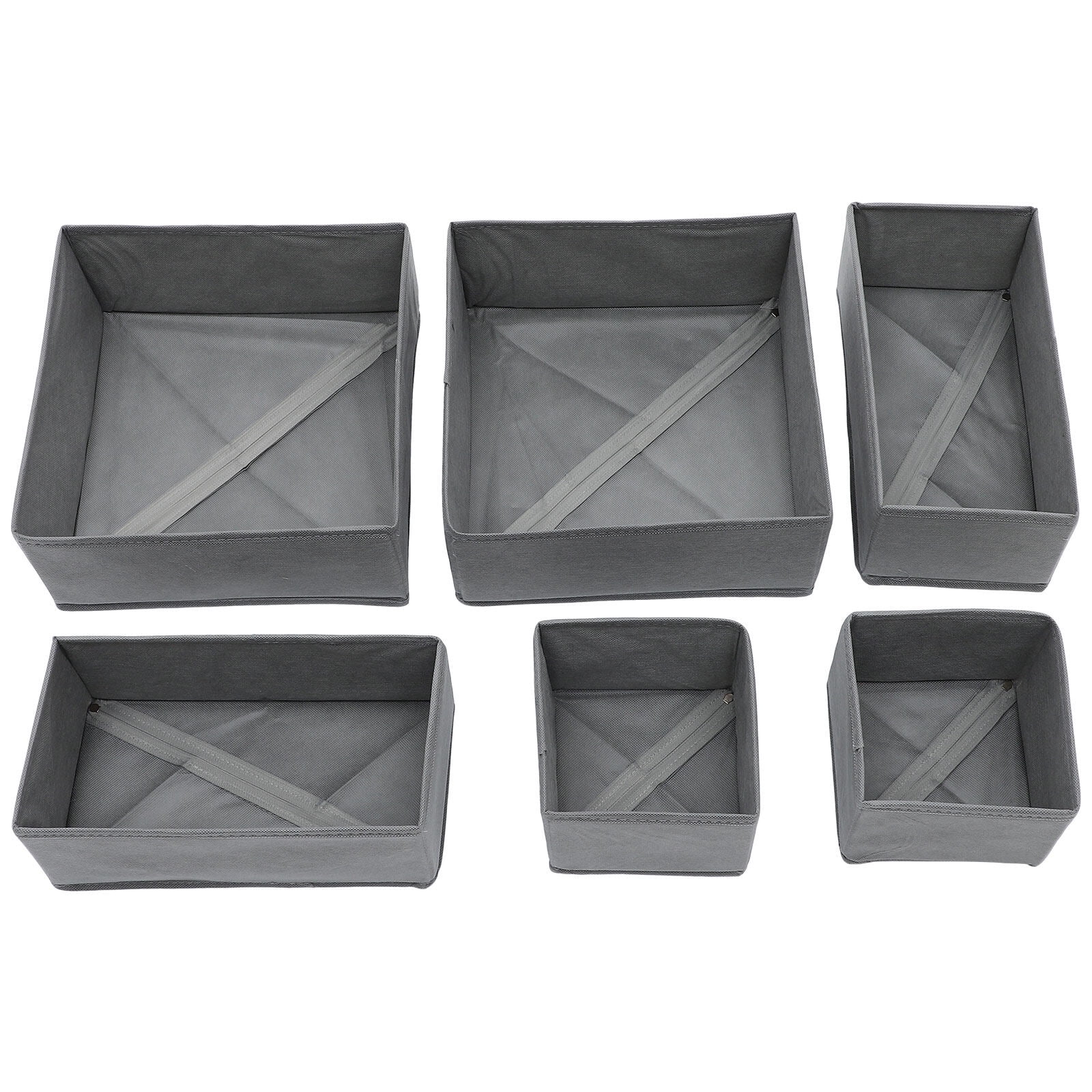 6 Pcs Clothes Storage Box Drawer Storage Cases Sock Box Multifunctional ...