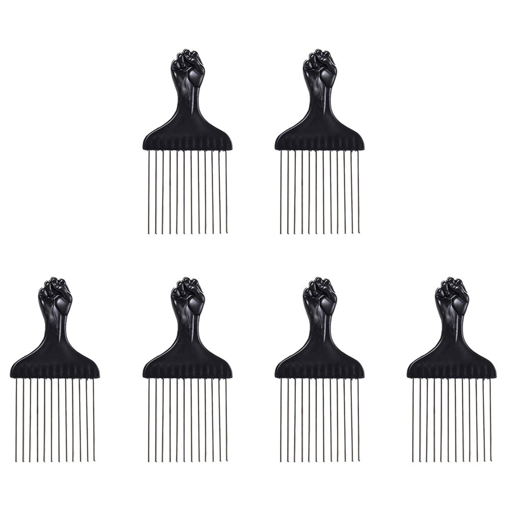 6Pcs Afro Combs Steel Combs Afro Braid Combs Hair Styling Tools ...