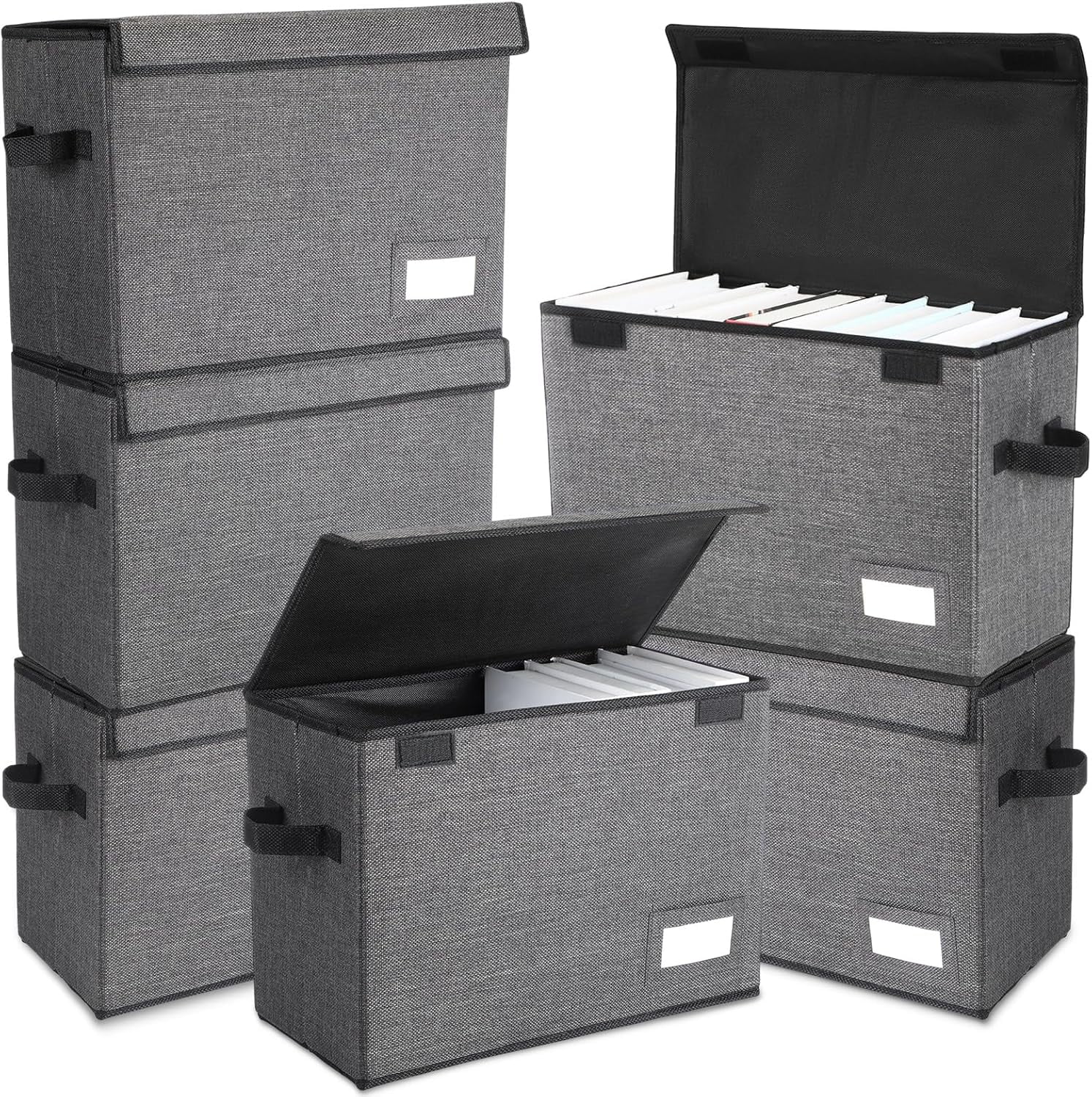 6 Pcs Comic Book Storage Boxes, Collapsible Comic Short Box Case with ...