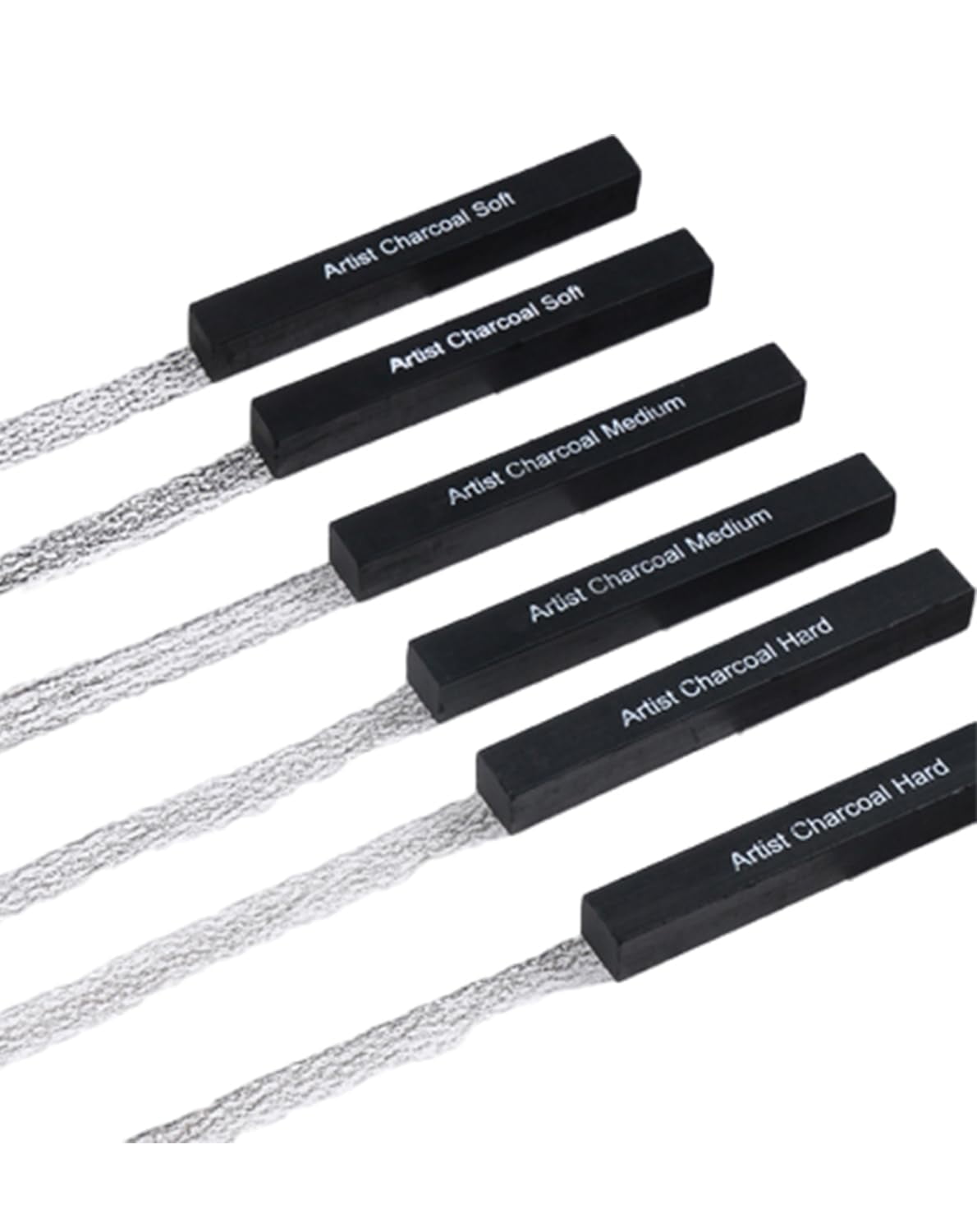 6 Pcs Compressed Charcoal Sticks Woodless Graphite Stick General for ...