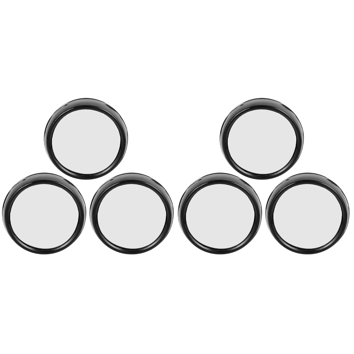 6 Pcs Computer Mirror Round Vanity Monitor Mini-pc Convex Cubicle ...