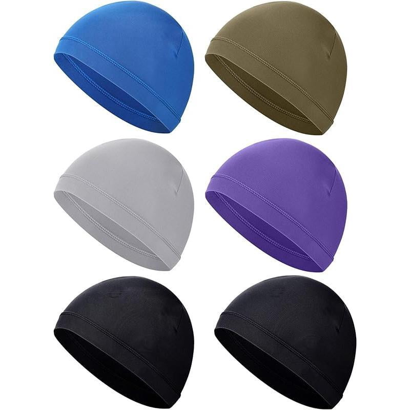 6 Pcs Cooling Skull Cap Helmet Liner Sweat Wicking Cap Hard Hat Liner ...