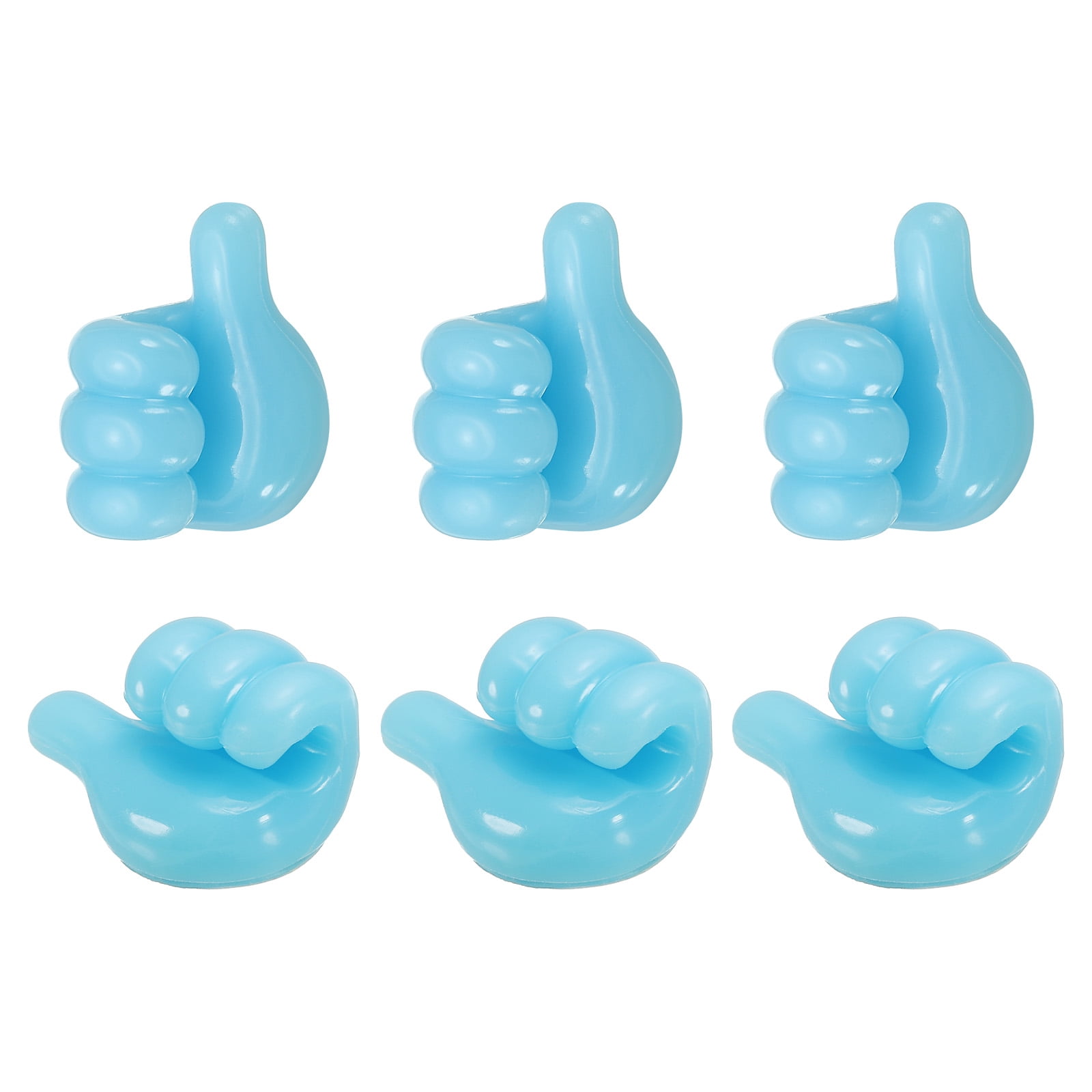 6 Pcs Cord Holders Cable Clips Nightstand Wire Organizer Desk Blue ...