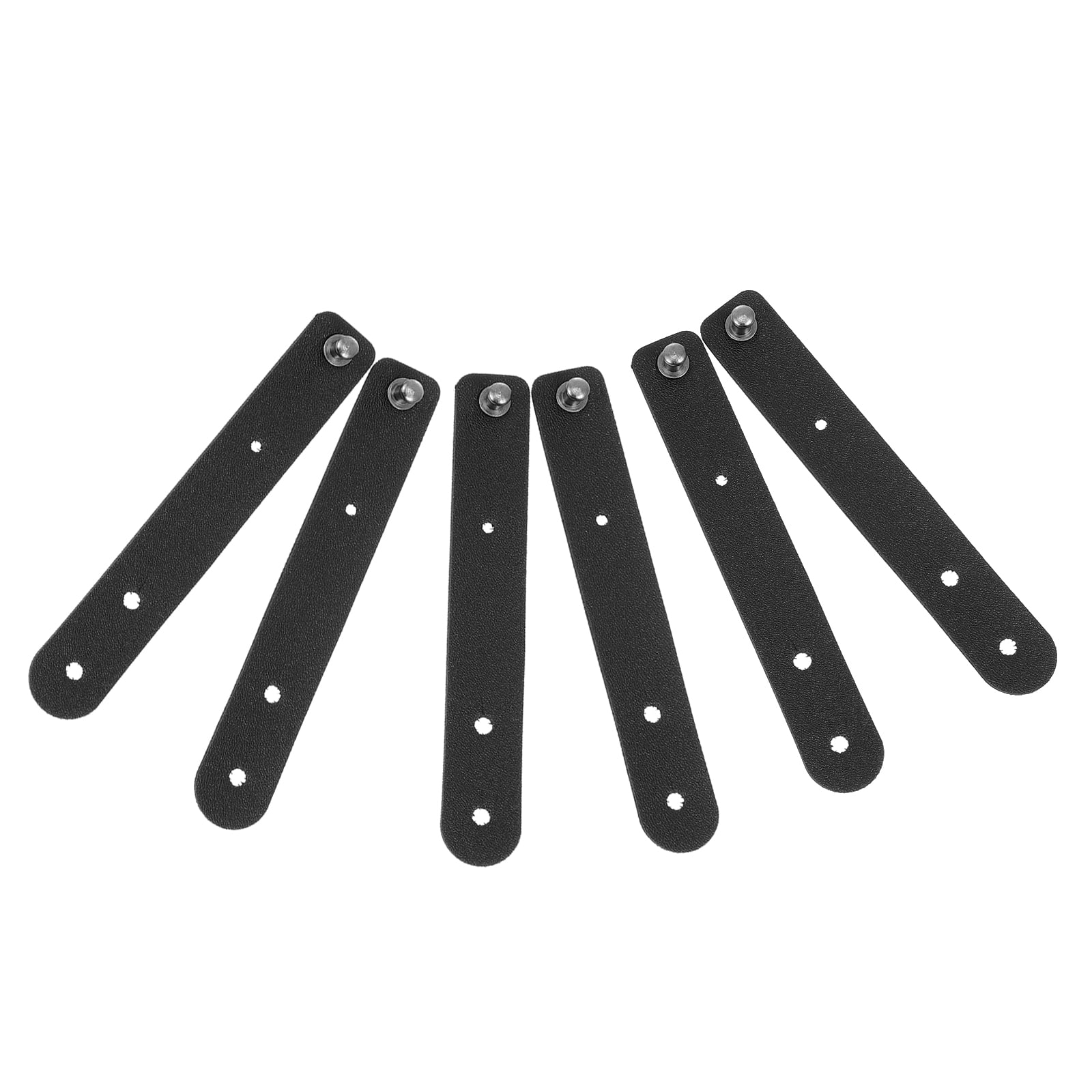 HOMEMAXS Black Leather Cable Winder for Data Line Adjustable Earphone ...