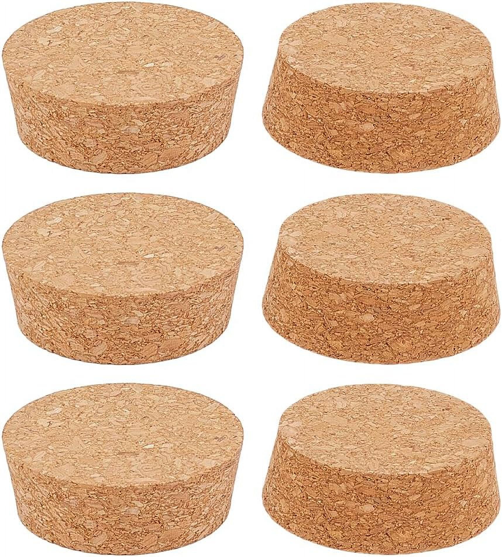 6 Pcs Cork Stoppers for Bottles 5.35-6x2.05cm/2.11-2.36x0.81 Inch ...