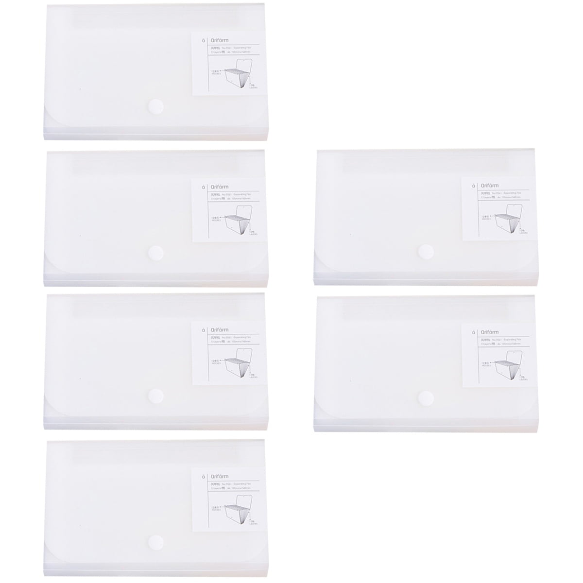 6 Pcs Creative Multilayer File Folder Accordion Document File Portable ...