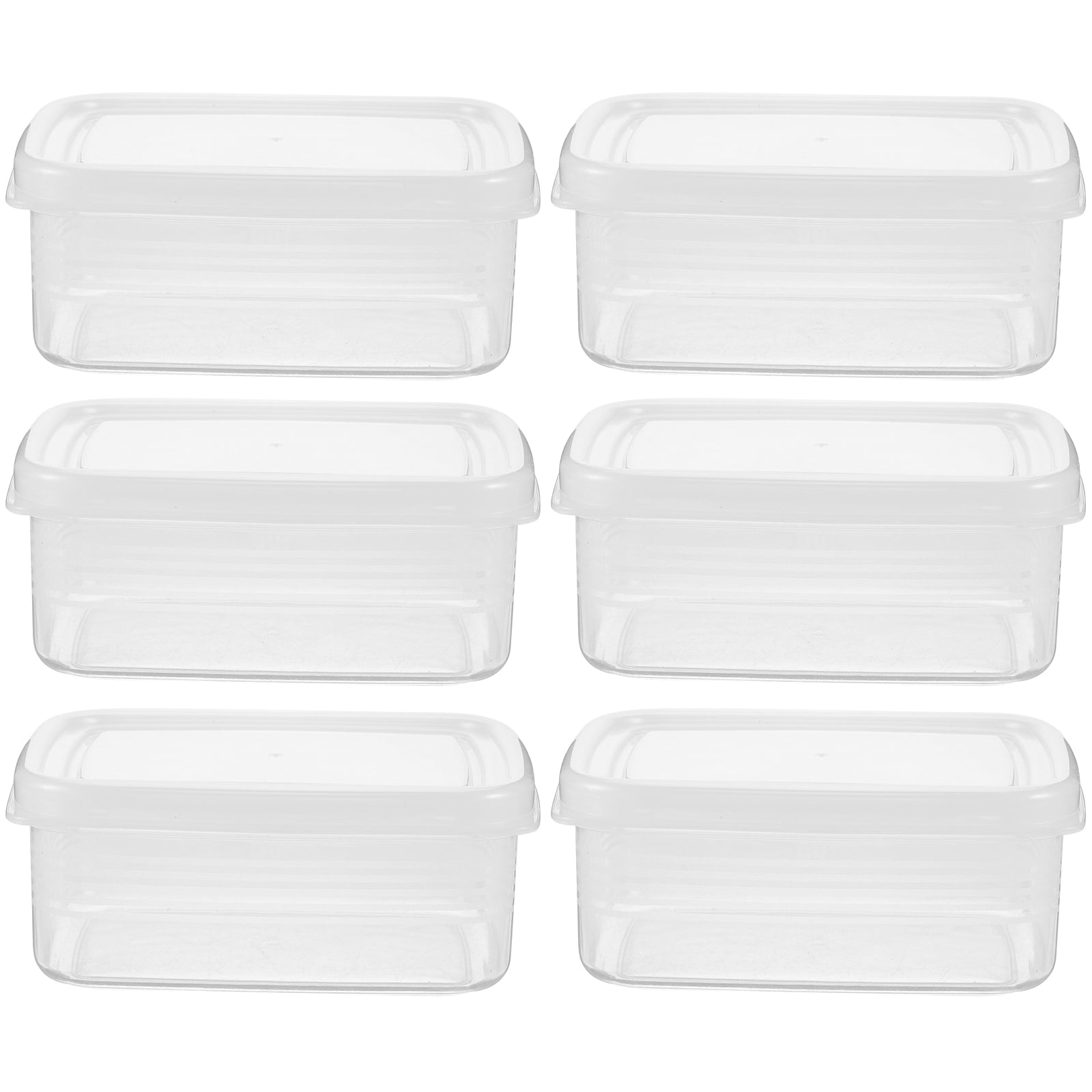 6 Pcs Crisper Food Containers for Fridge Home Items Refrigerator ...
