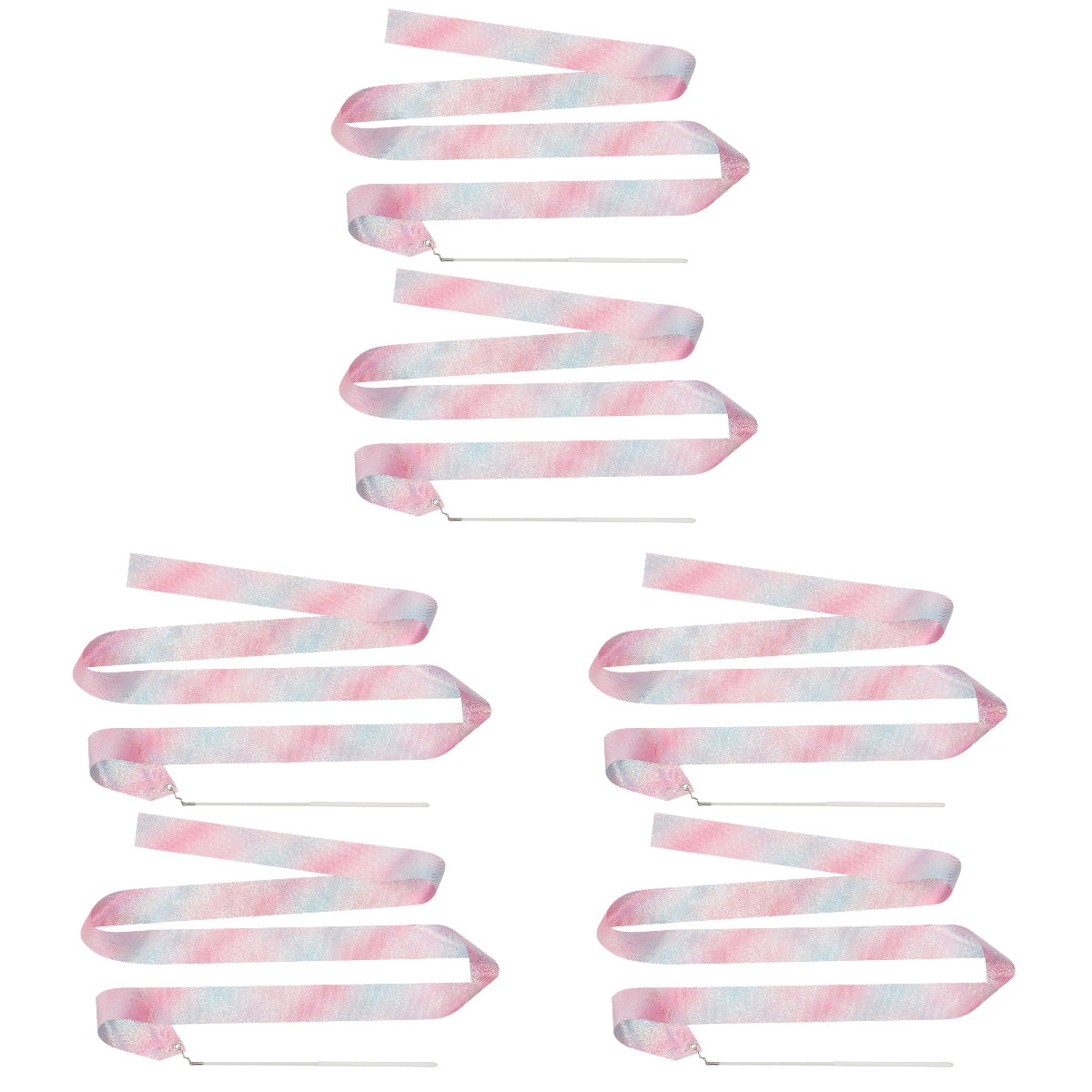 6 Pcs Dance Ribbon Rhythmic Gymnastics Ribbons Decor Silks Rainbow ...