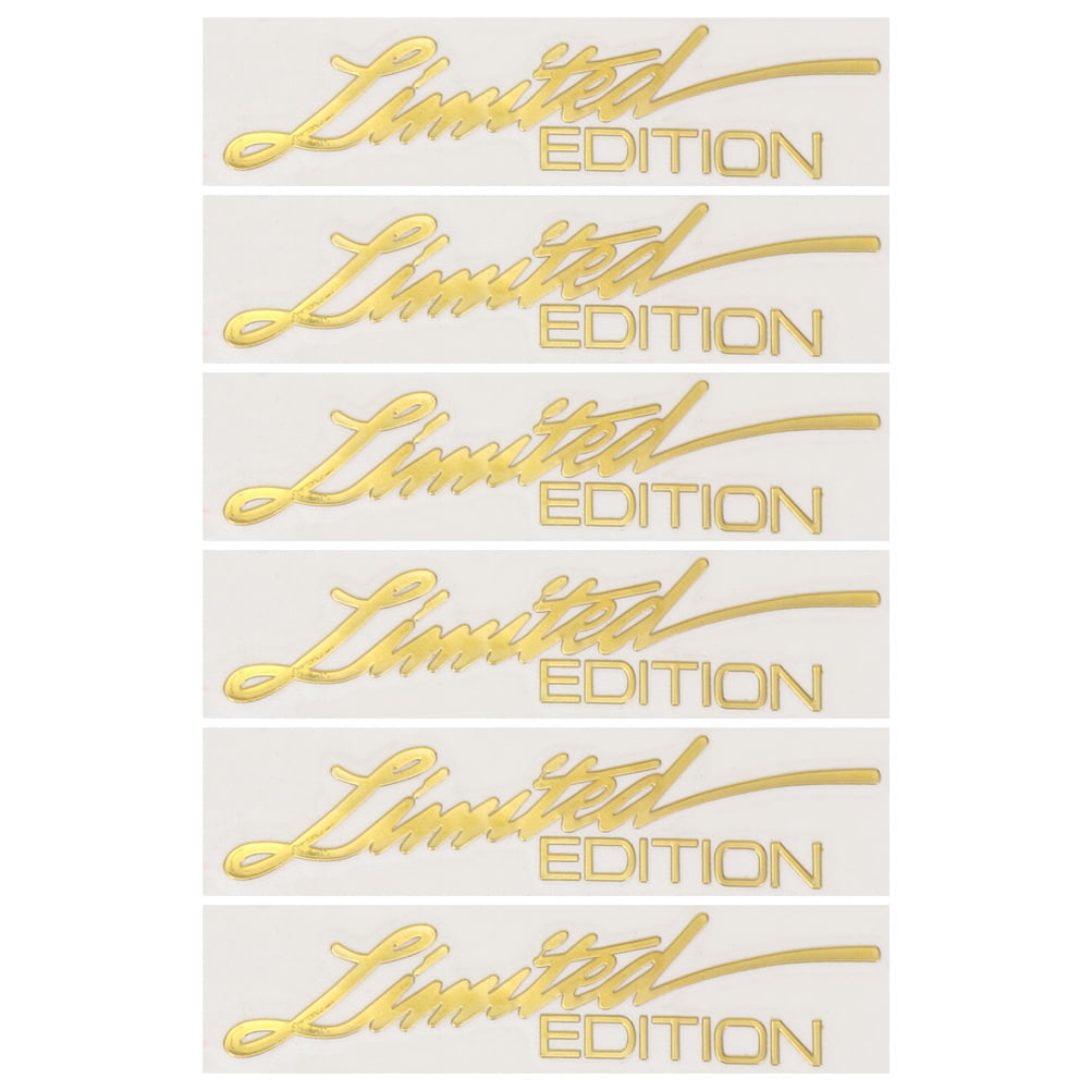 6 Pcs Dashboard Emblems Limited Edition Car Stickers UV-fade Resistant ...