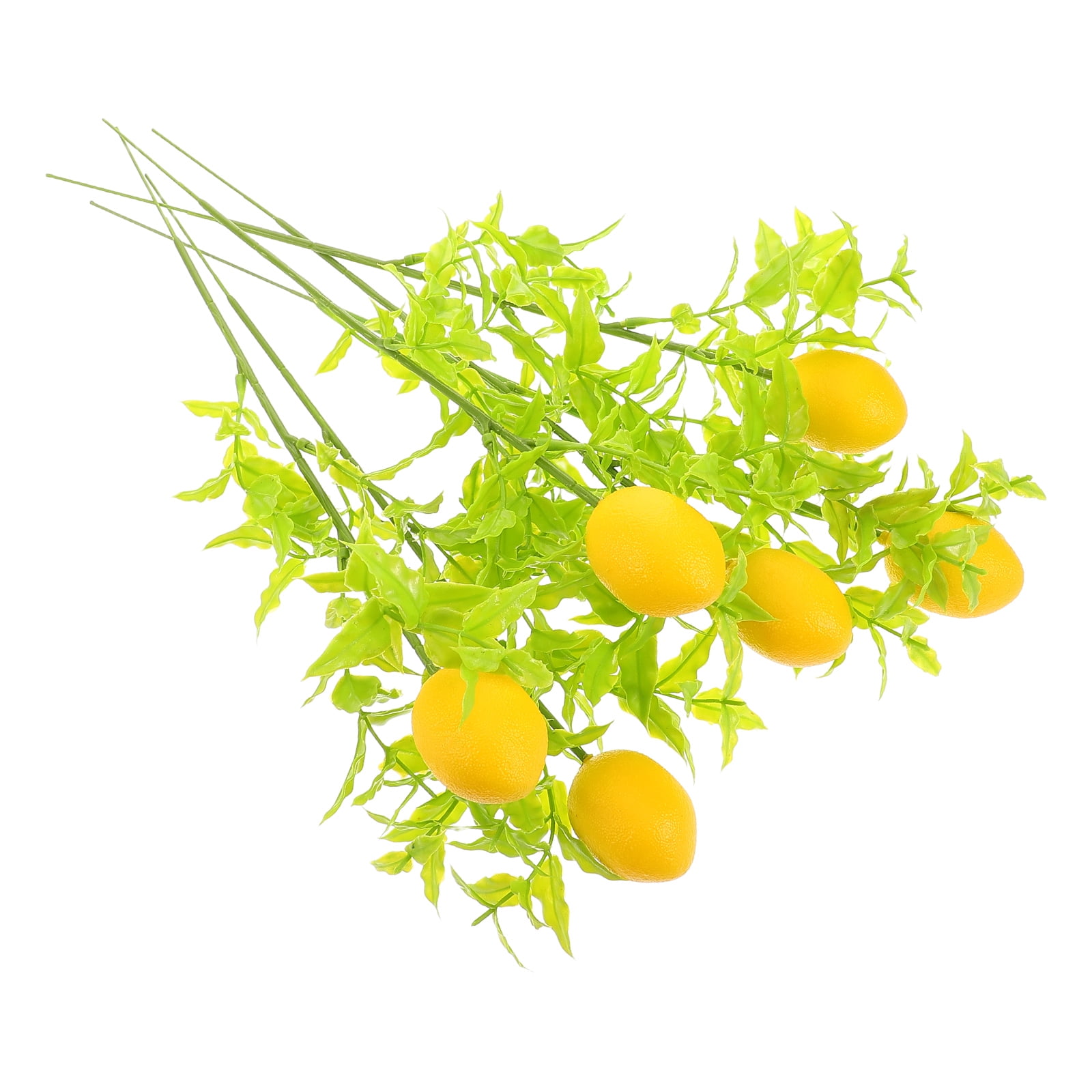Artificial Lemon Branches for Decor Realistic Yellow Foam Plastic Home ...
