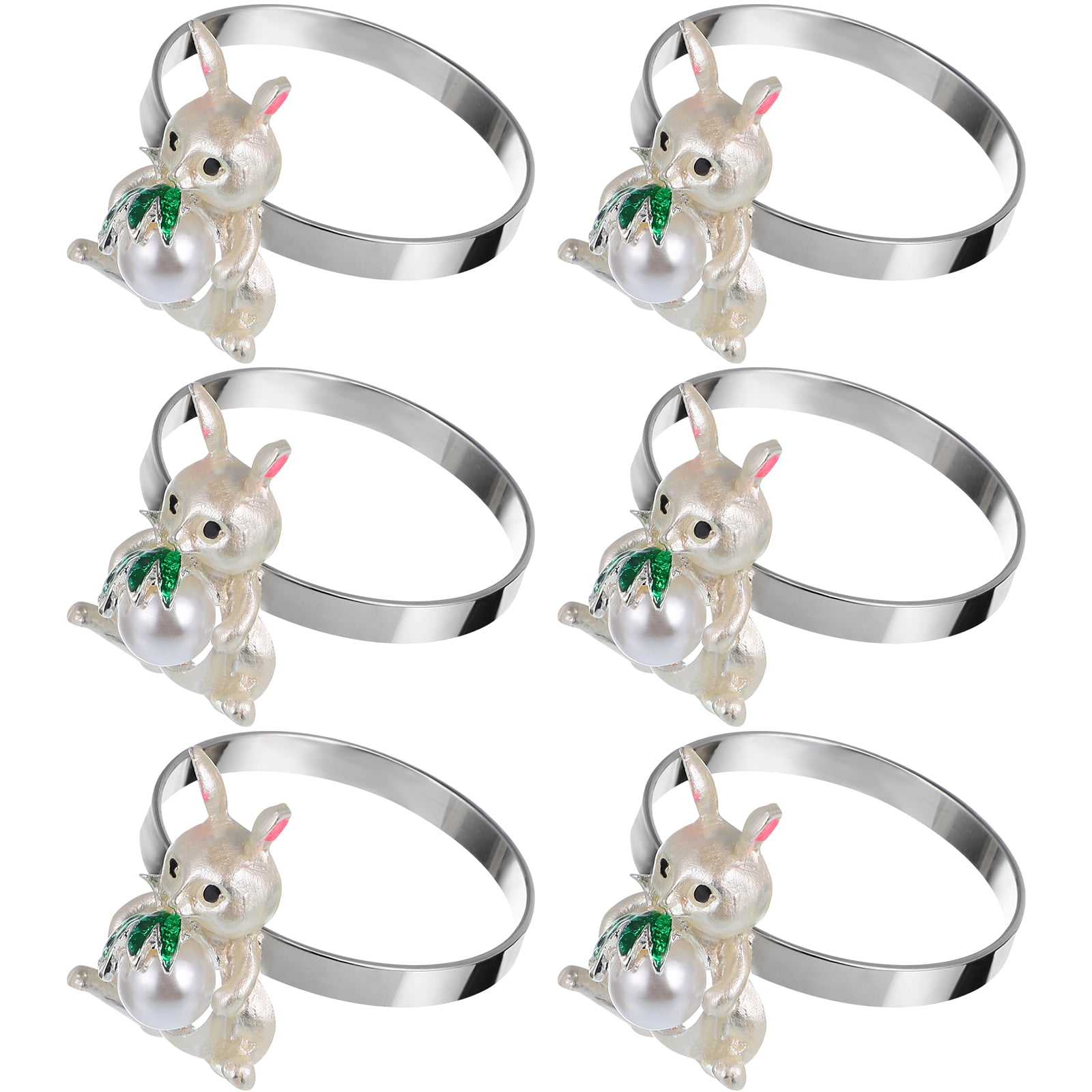 6 Pcs Decorative Serviette Buckle Delicate Napkin Ring Baby Rings ...