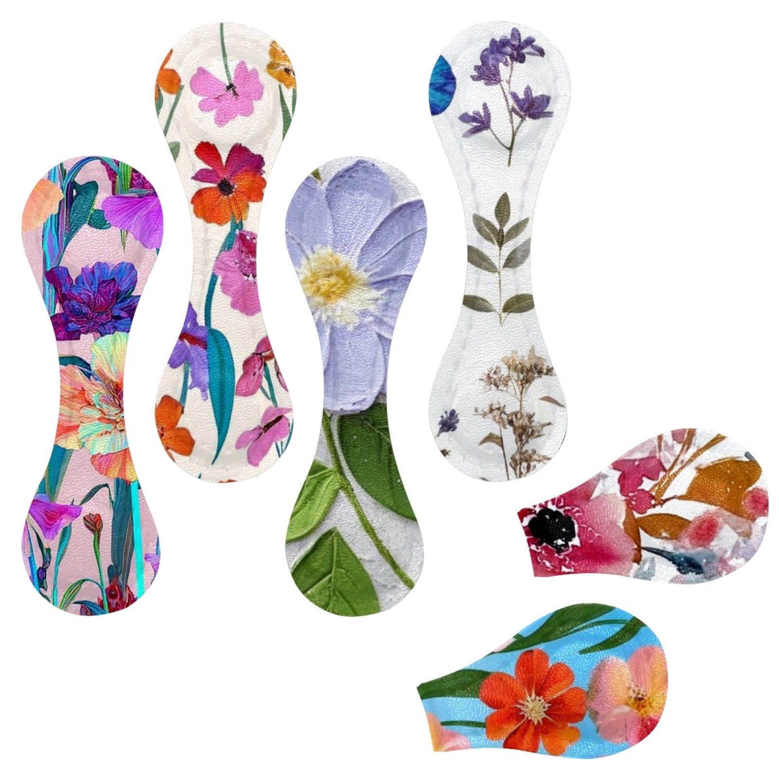 6 Pcs Deep Purple Petals Bookmarks Magnetic Boookmark Cute Page Makers ...