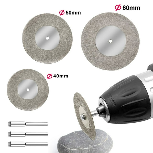 6 Pcs Diamond Grinding Wheel 40 50 60mm Wood Cutting Disc Rotary Tool ...