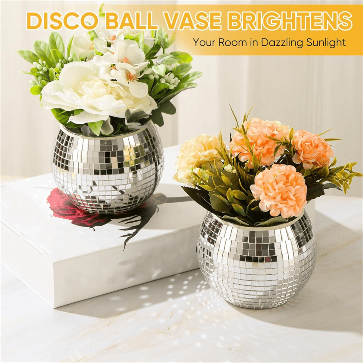 6 Pcs Disco Ball Vase Disco Ball Planter for Centerpieces Disco Ball ...