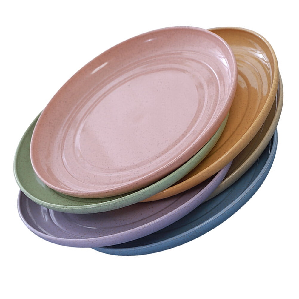 6 Pcs Dish Unbreakable Dinnerware Flatware Plates Kitchen Utensils ...