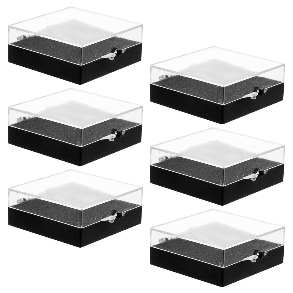 6 Pcs Display Box Display Case Lapel Pin Organizer Badge Case Small ...