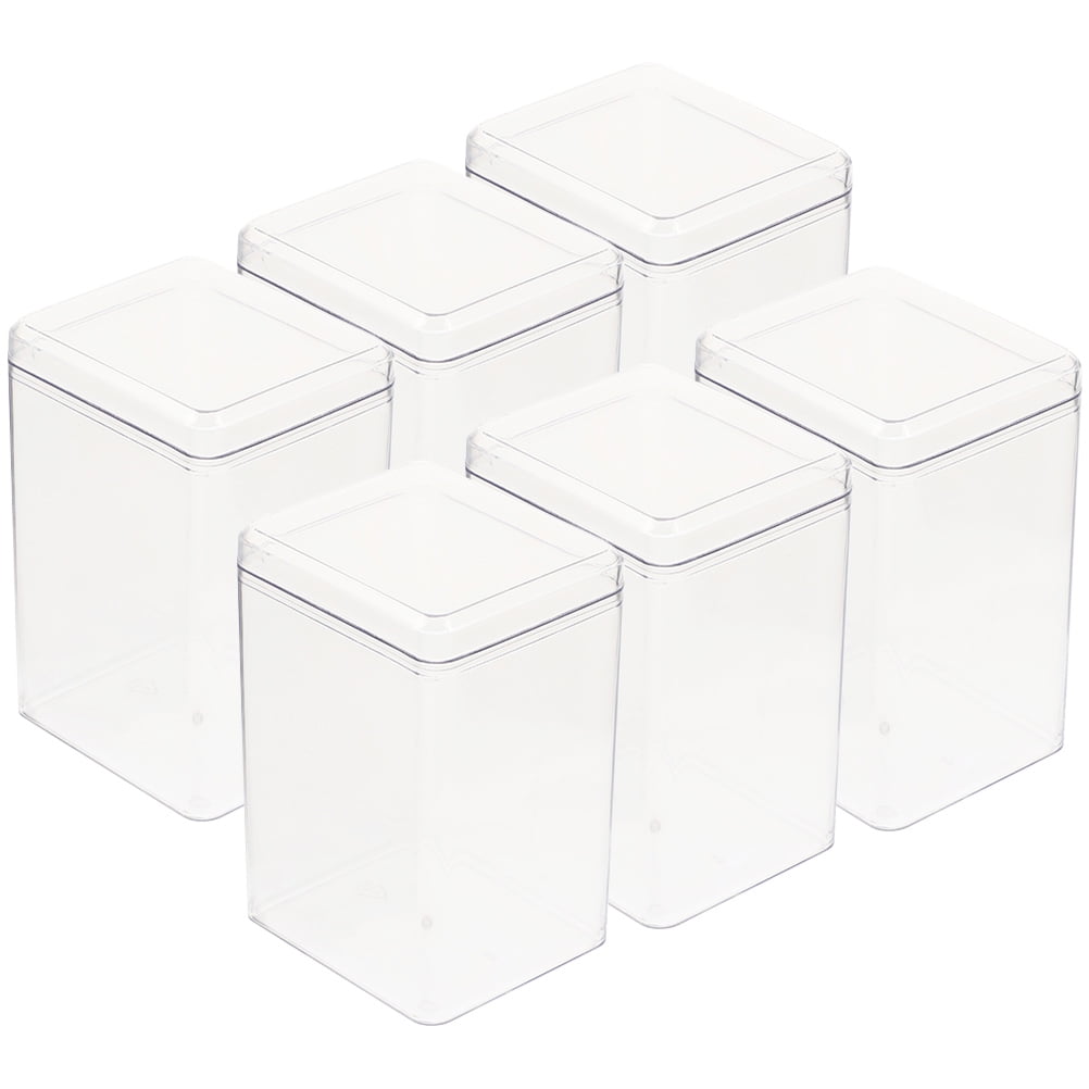 6 Pcs Display Box Shelves Shelf Acrylic Case Clear Statue Movable The ...