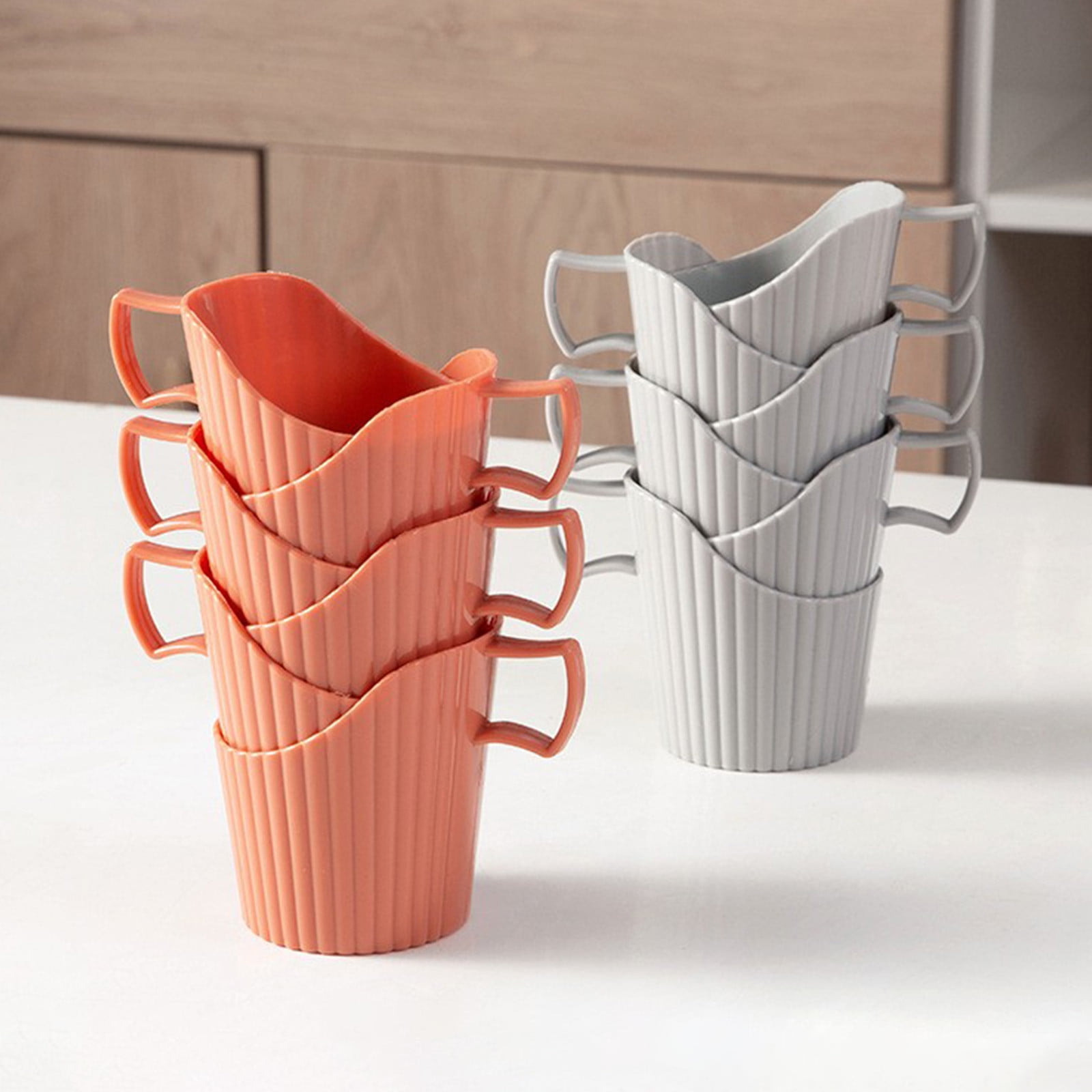 6 Pcs Disposable Paper Cup Stand, Drink Cup Carrier and Coffee Cup ...