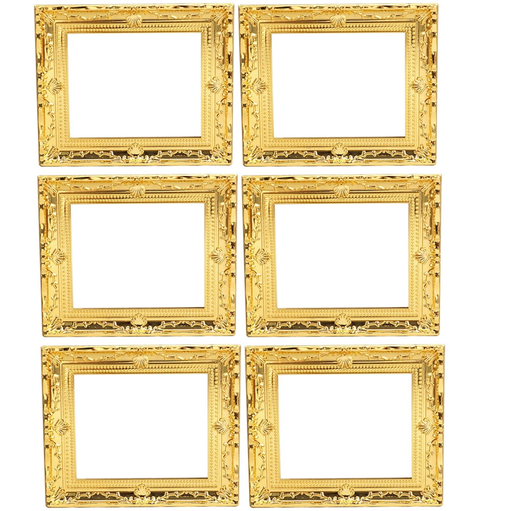 6 Pcs Doll House Photo Frame Kids' Room Décor Tiny Picture Frame ...