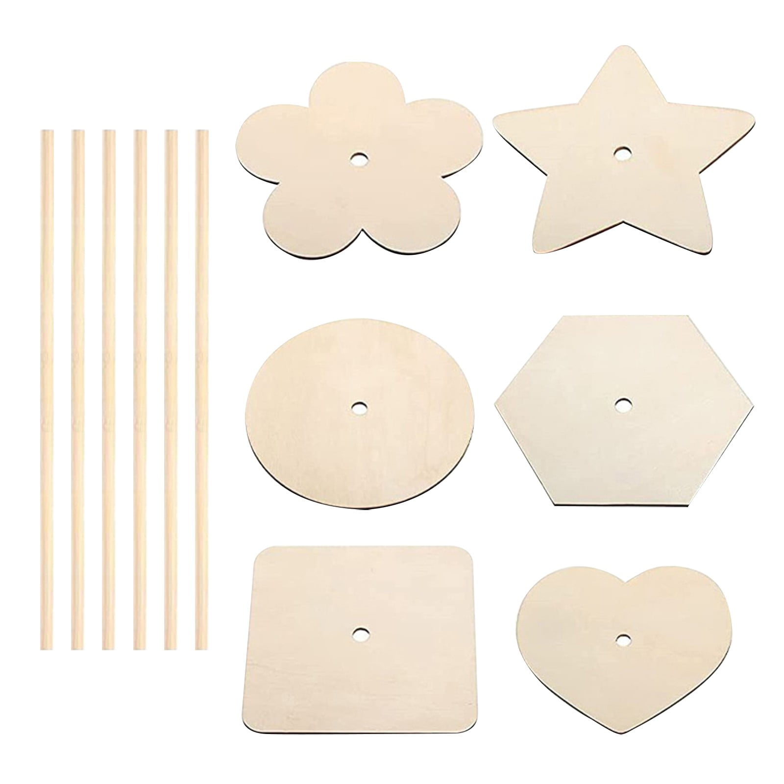 6 Pcs Donut Stand Holder for Dessert Table Wood Stand Reusable Donut ...