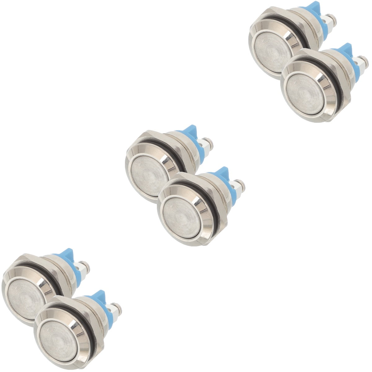 6 Pcs Door Bell Button Wired Doorbell Replacement Kits Push Buttons for ...