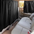 6 Pcs Double Layer Thickened Car Curtains Set, 98% Light Blocking Car ...